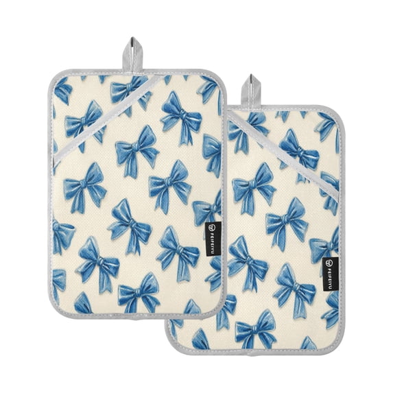 2Pack Heat-Resistant Quilted Cotton Potholders - Stylish Kitchen Grips ...