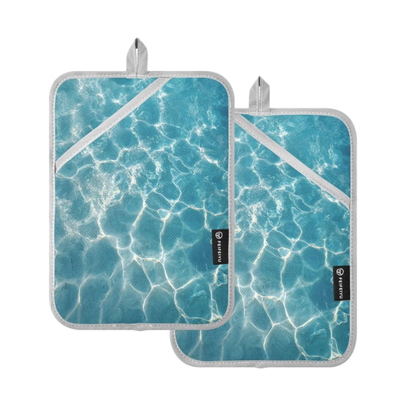 2Pack Heat-Resistant Quilted Cotton Potholders - Stylish Kitchen Grips ...