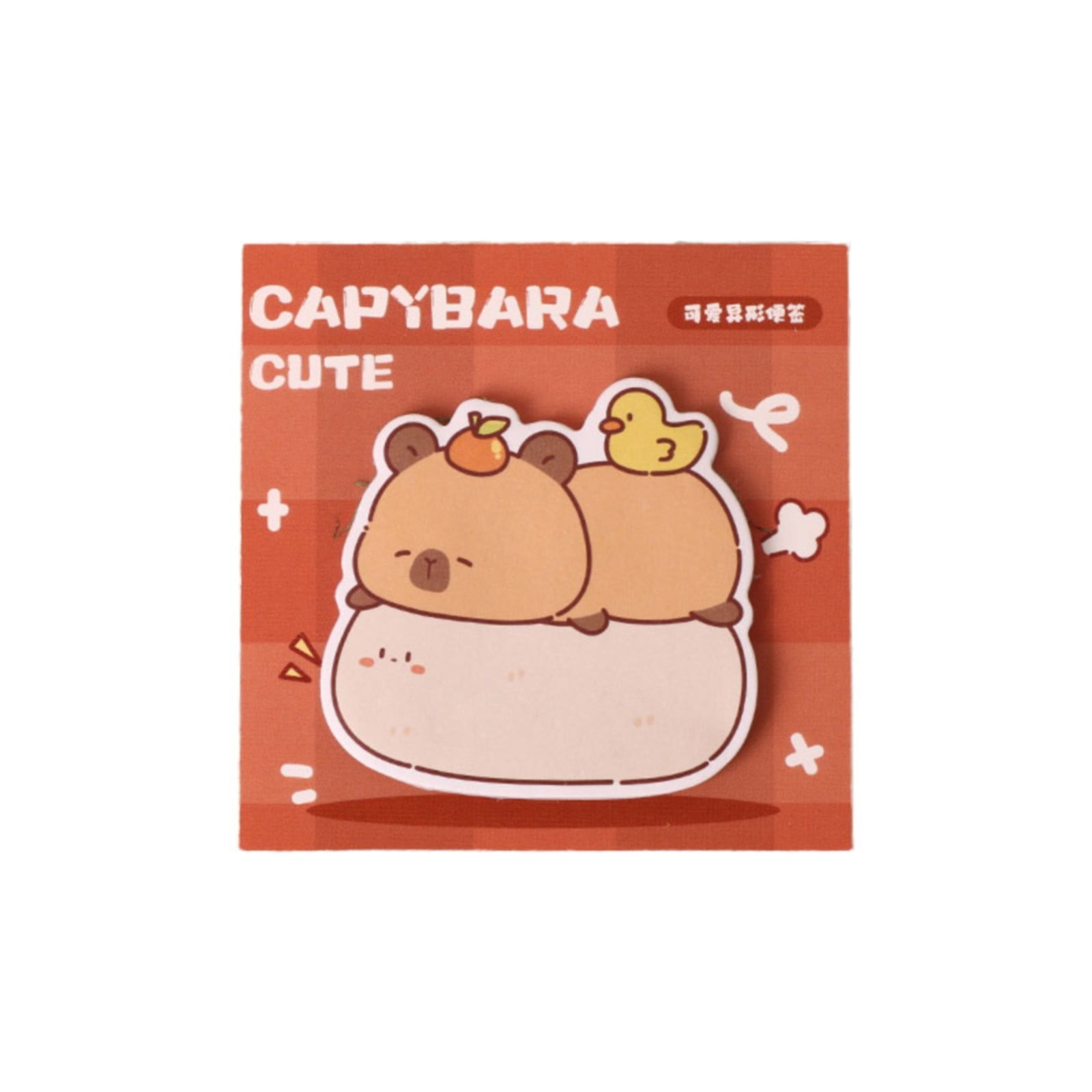 2Pack Home Cleanrance,,Sticky Note,Capybara Memo Pad Animal Capybara ...