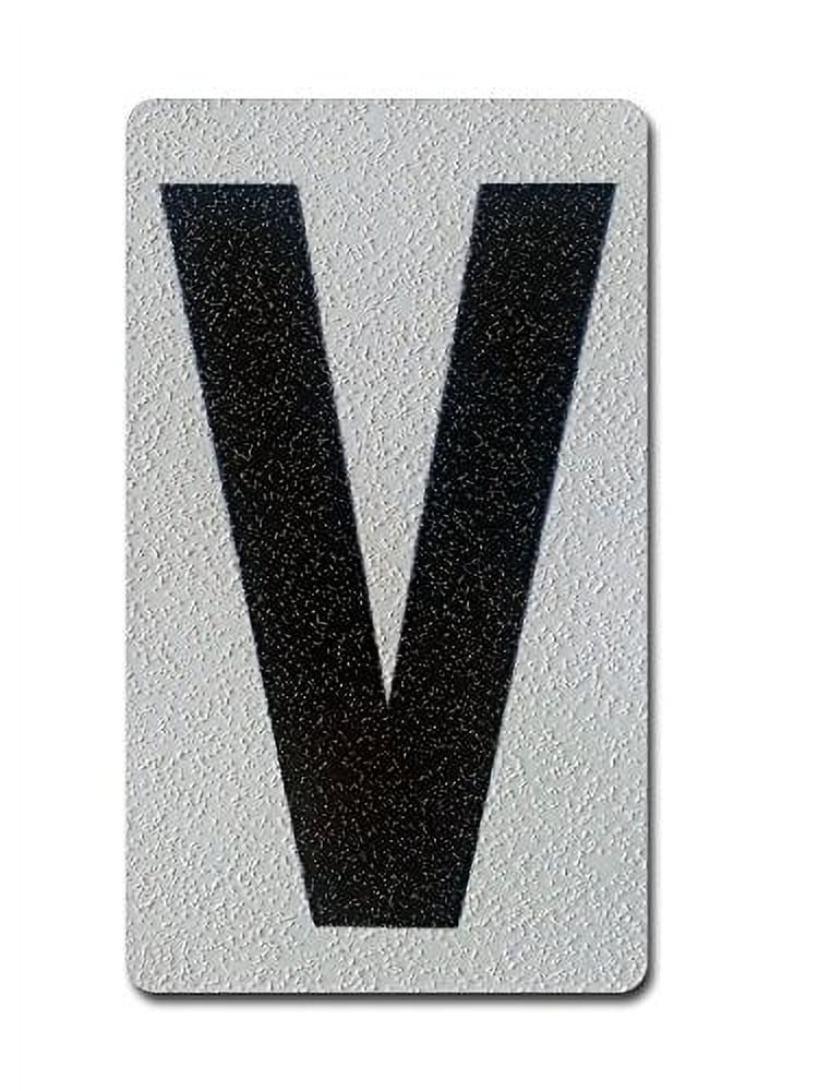 2Pack Individual Peel & Stick, Reflective Aluminum Numbers/Letters, 4 ...