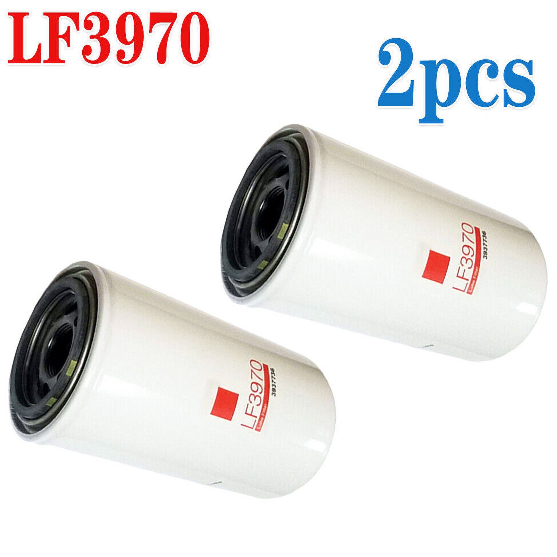 2Pack LF3970 Oil Filter Fuel Water Separator Filter For Cummins ISB ...