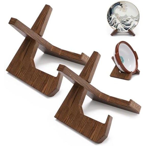 2Pack Large Bowl Stands For Display 12 Inch Heavy Duty, Wooden Bowl ...