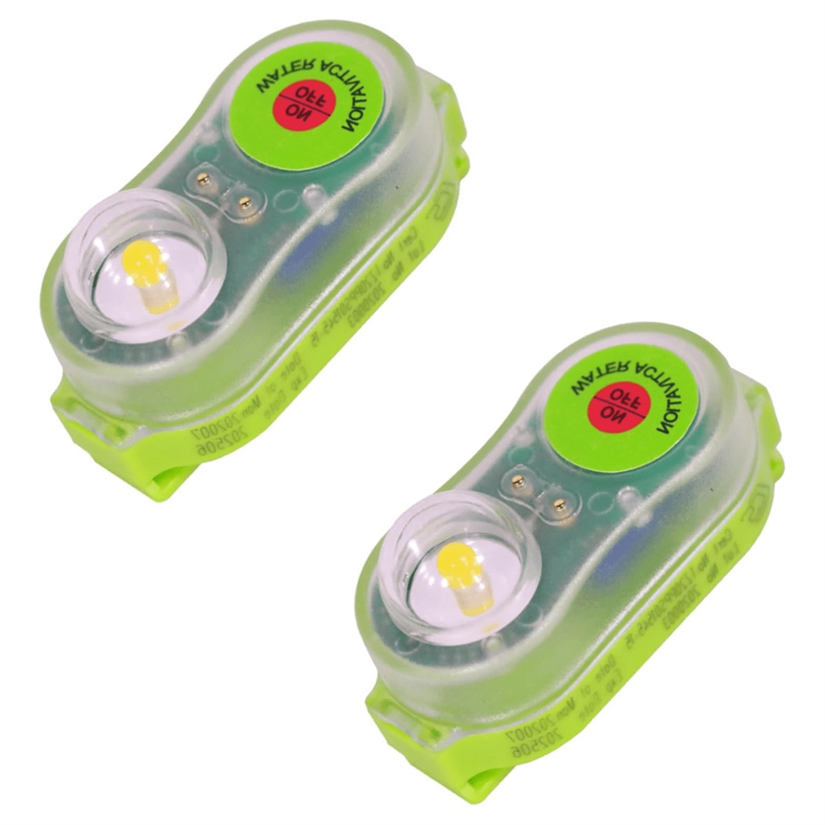 2Pack Life Jacket Light, Automatic Locator Strobe Marine Boat Flares ...