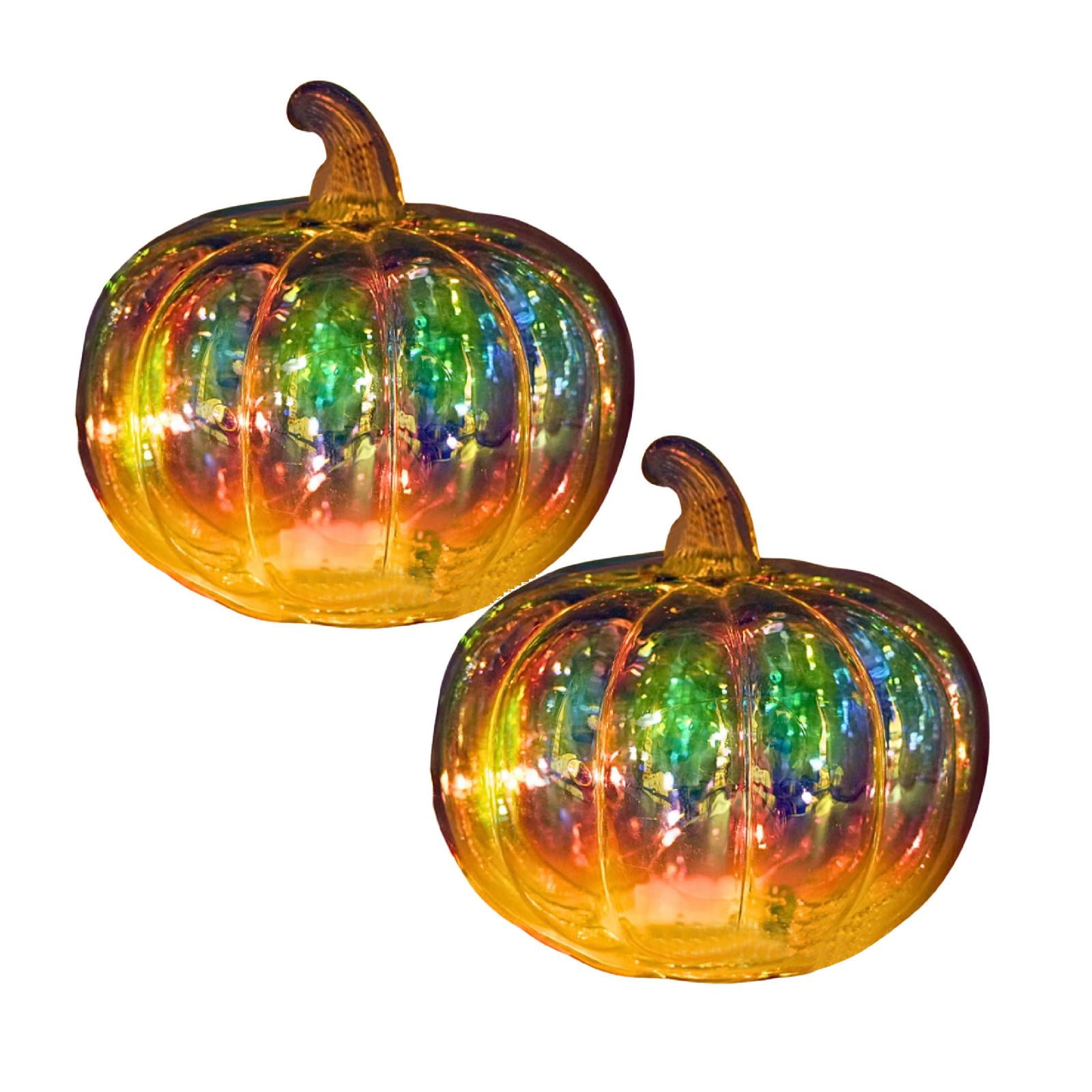 2Pack Light Up Pumpkin Lamp Pumpkin Decorations | Halloween Led Lamp ...