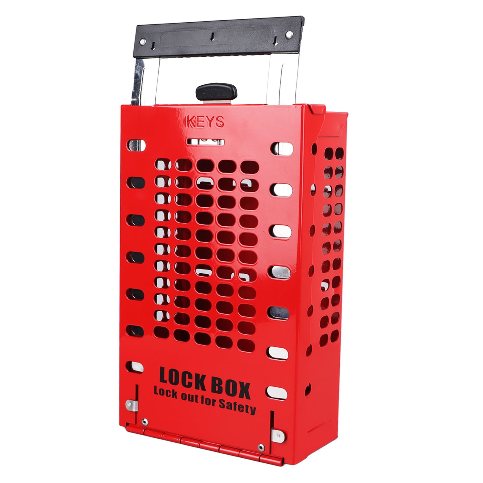 (2Pack) Lockout Box Portable 14 Locking Holes Impact Resistant Dual Use ...