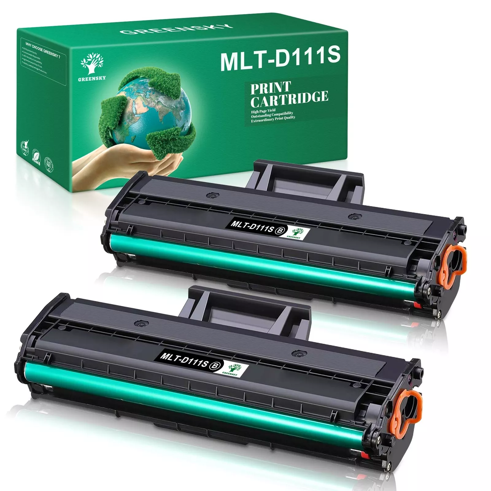 2Pack MLT-D111S Toner compatible for Samsung Xpress M2070F M2070 M2071 ...