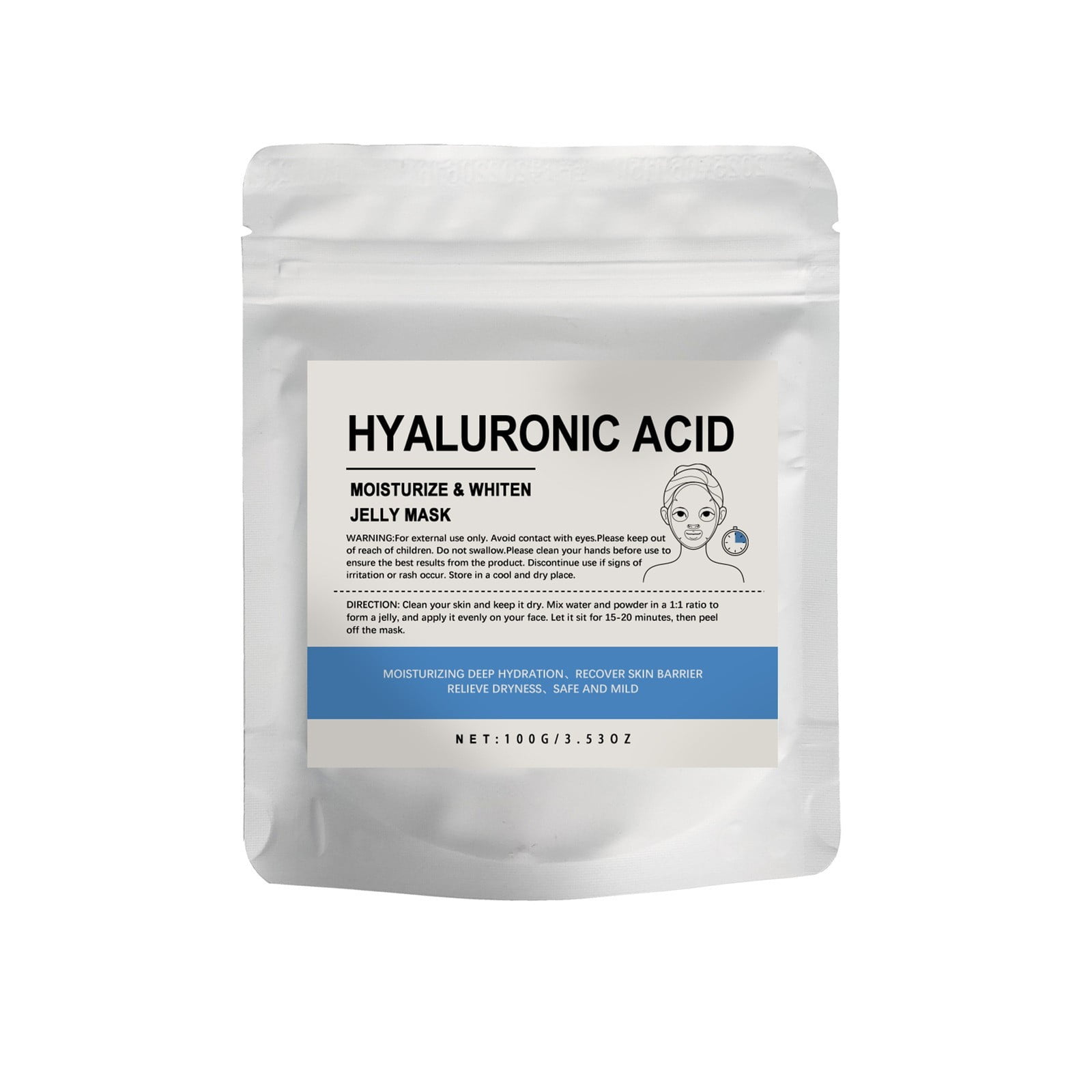 2Pack Micro Ingredients Hyaluronic Acid Powder, Moisturising ...