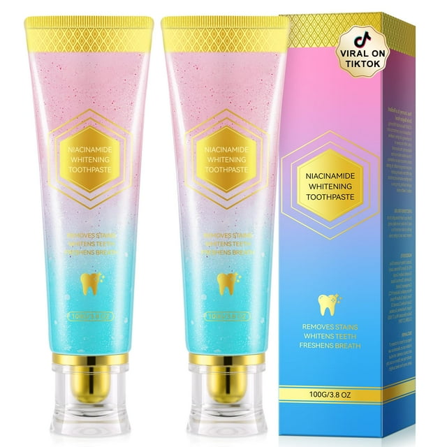 2Pack Niacinamide Whitening Toothpaste, SSF20 Niacinamide Intensive Toothpaste, Fresh Breath ...