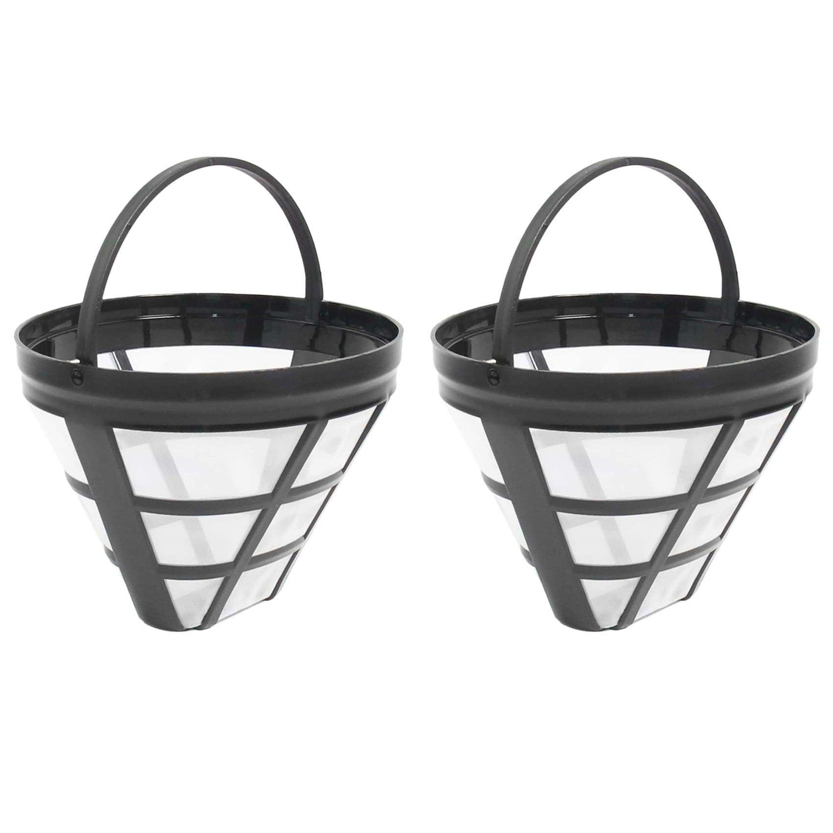 2Pack No.4 Reusable Coffee Maker Basket Filter for Filters, Fit Most 8 ...