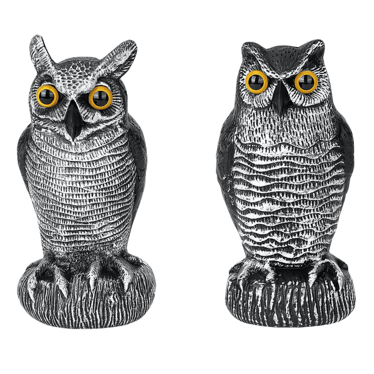 2Pack Owl Decoys to Scare Birds Away,Realistic Owl for Garden and ...