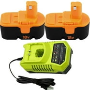 Ryobi 18V Rechargeable Drill Power Tools, 2Pack P102 Lithium-Ion ...