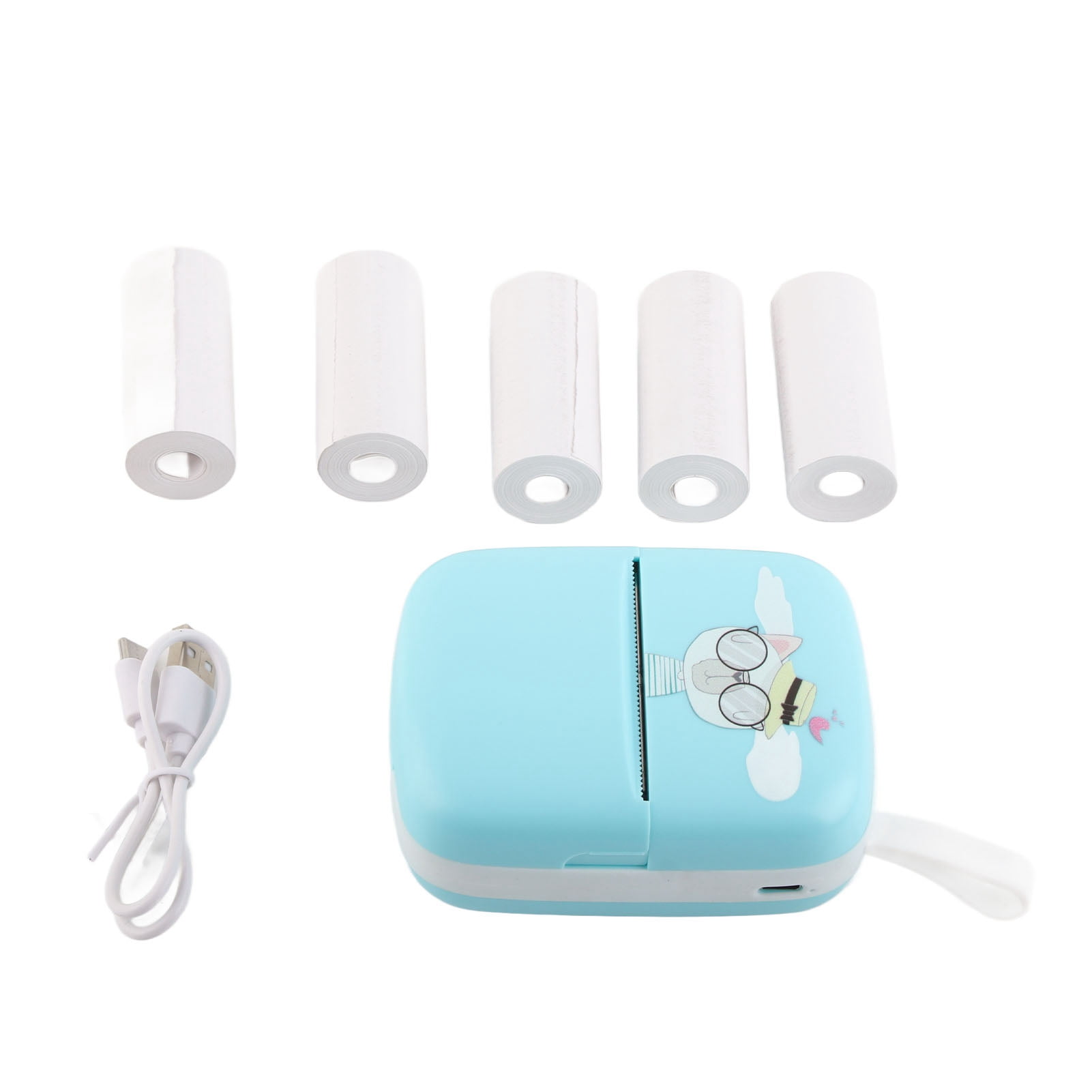 (2Pack) Portable Thermal Printer Bluetooth 200dpi Resolution Inkless ...