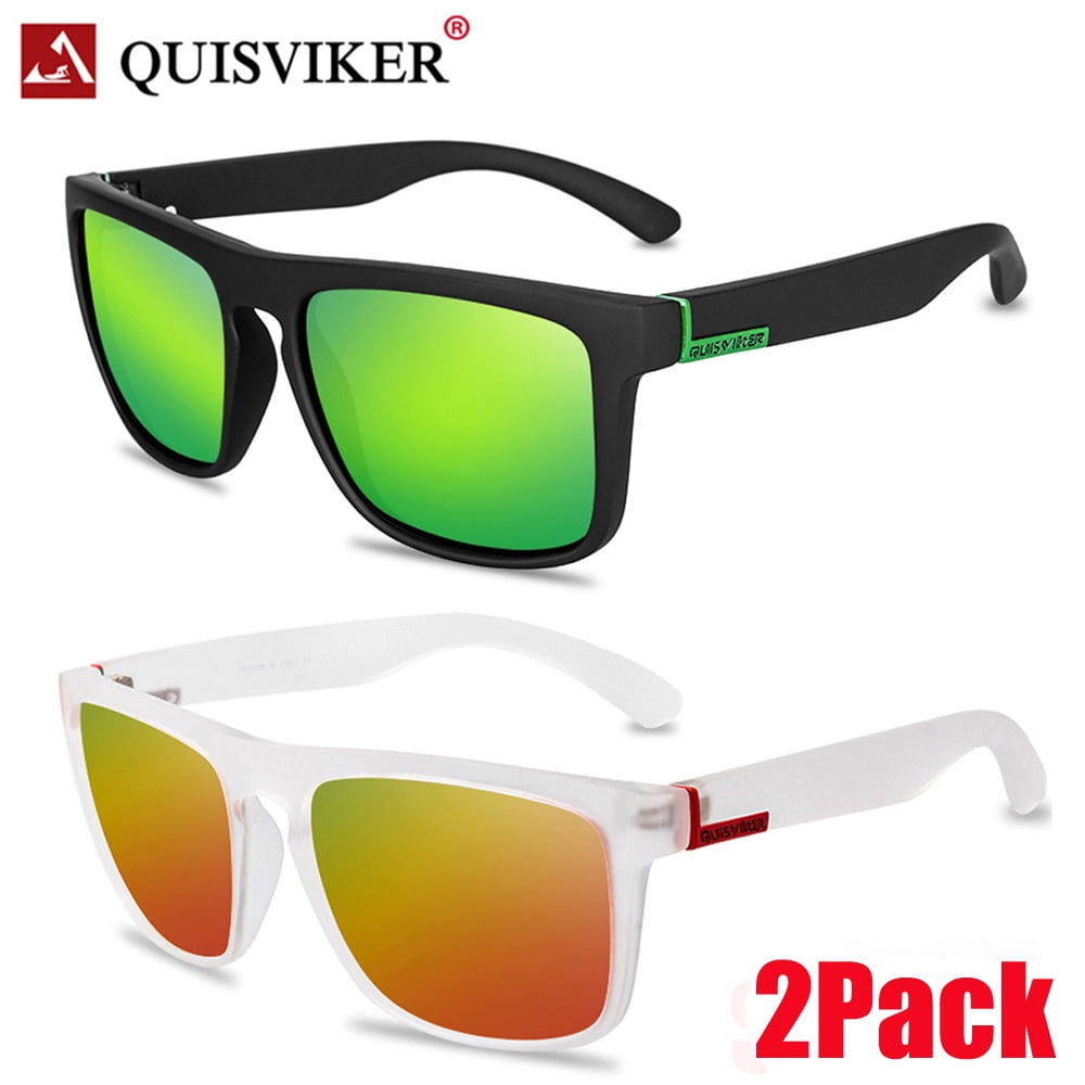 2Pack Premium Polarized Sunglasses for Men Women Camp Hiking Driving ...
