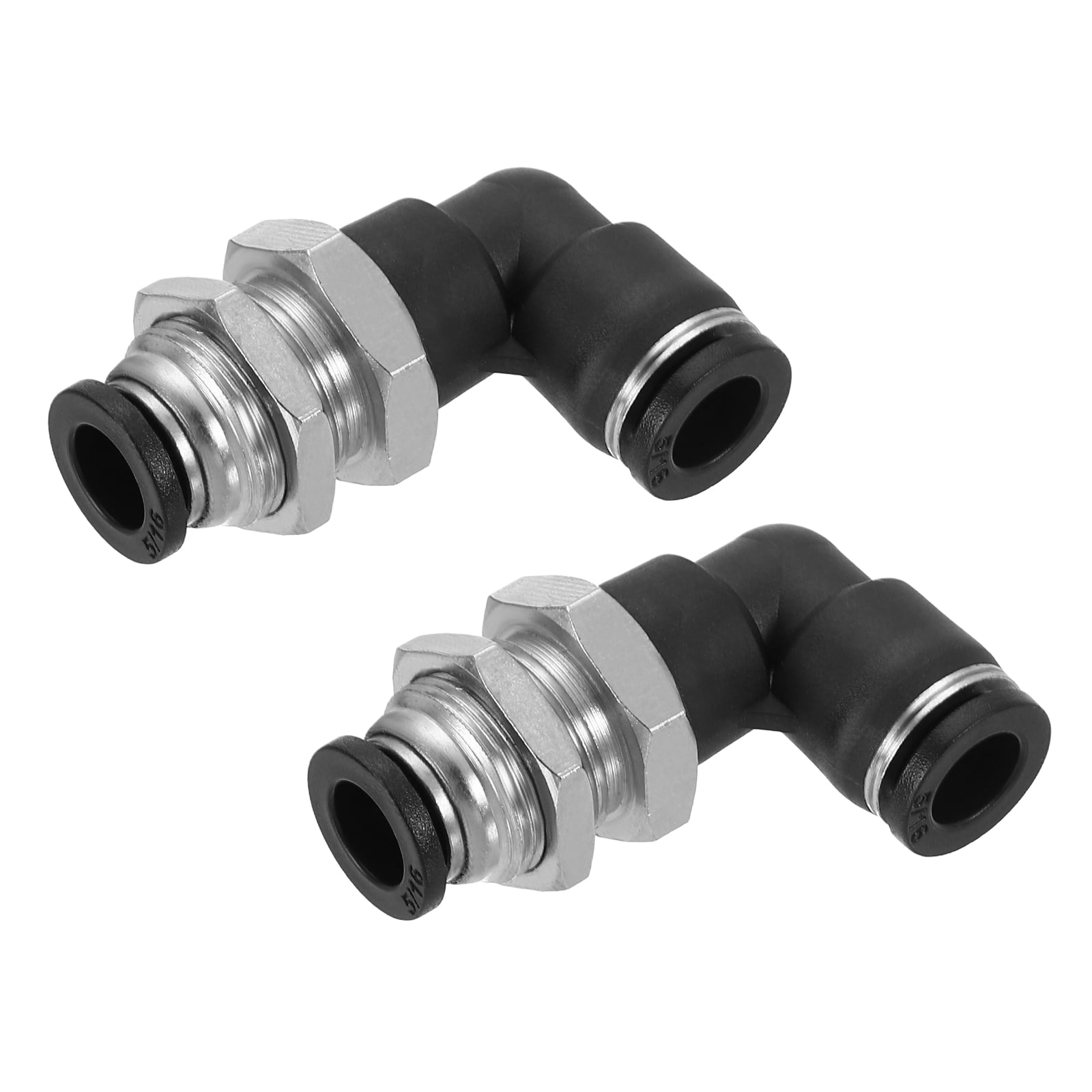 2Pack Push to Connect Fittings, 5/16"x5/16" 90 Degree Elbow Pneumatic ...