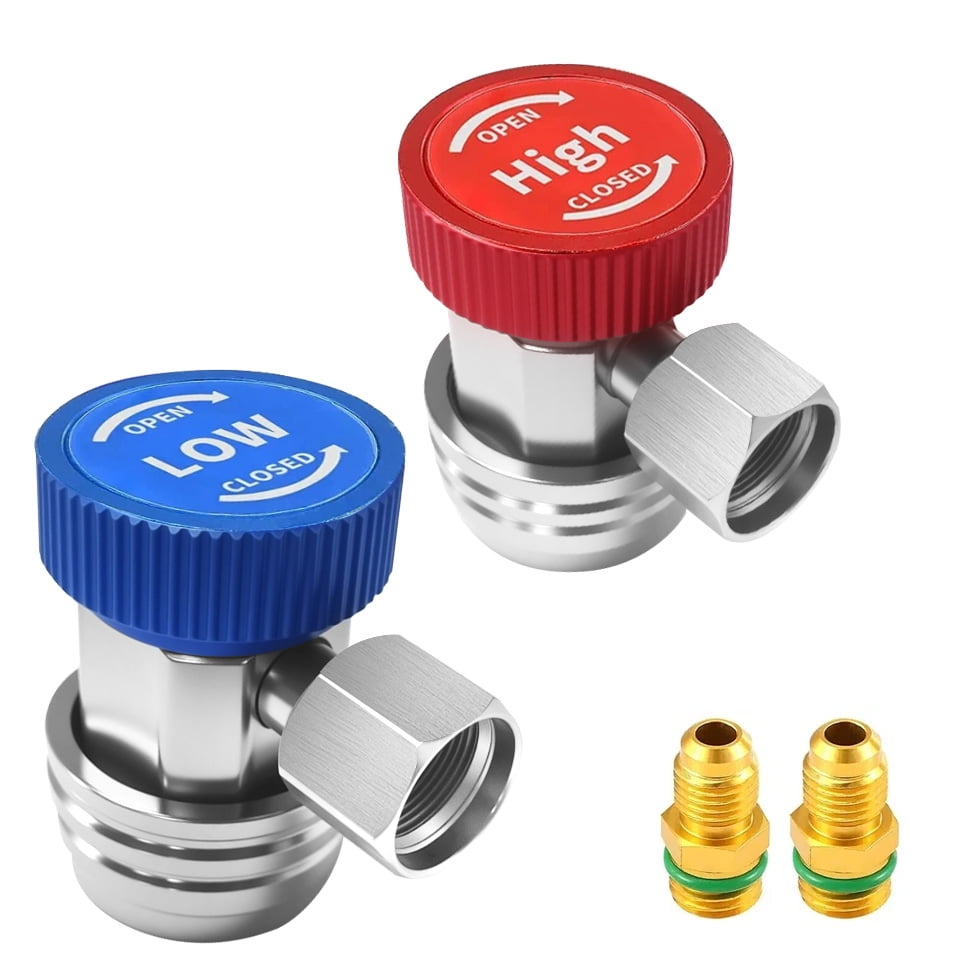 2Pack R134A Quick Connector Adapter Coupler Auto AC Manifold Gauge Low ...