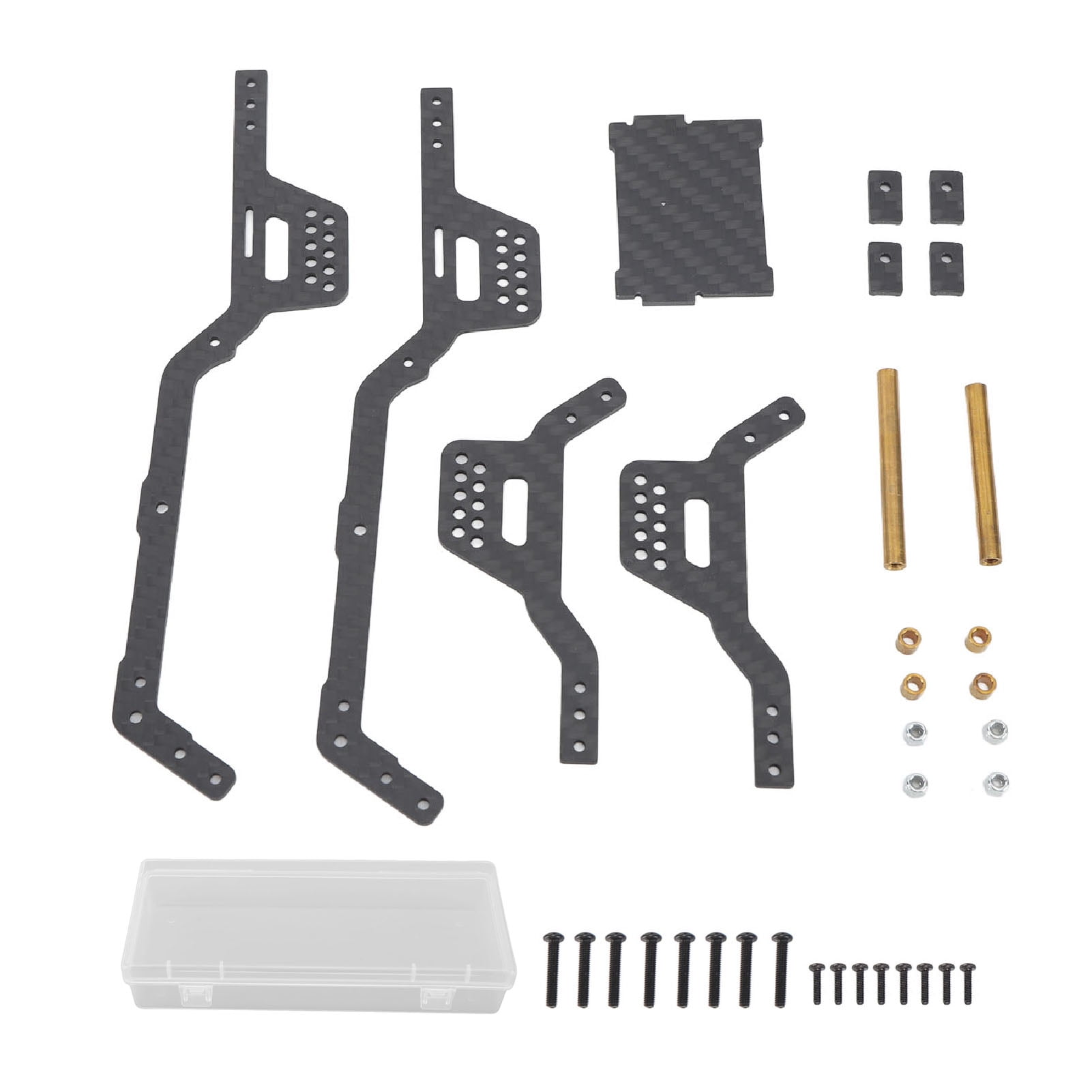 (2Pack) RC Chassis Frame Girder Low Center Gravity Carbon Fiber RC ...