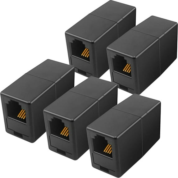 2Pack RJ11 Coupler Phone Line Connector Telephone Cord Adapter RJ11 ...