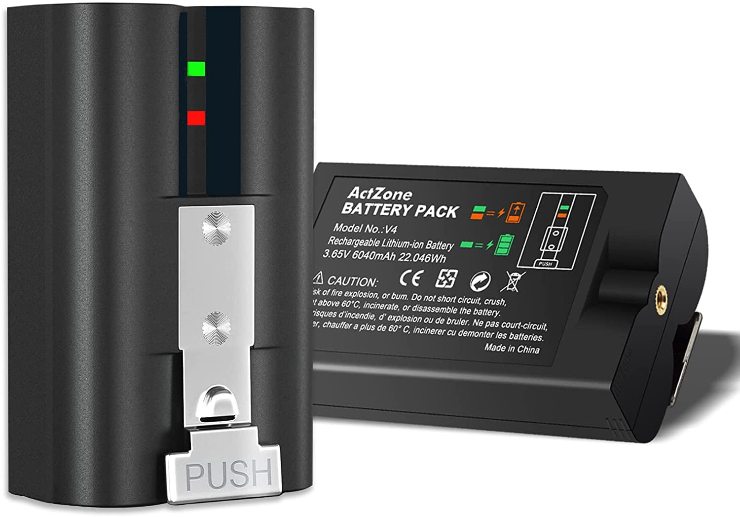 2Pack Rechargeable Spare Batteries Compatible with Doorbell Video 2 3 4 ...