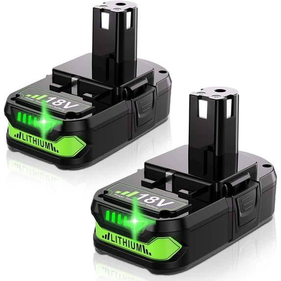 2Pack Replacement for Ryobi 18V Battery 3.6Ah 18 Volt P102 P103 P104 ...