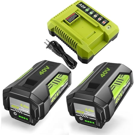 RYOBI Rechargeable 40-Volt 6.0 Ah High Capacity Power Tool Lithium-Ion ...