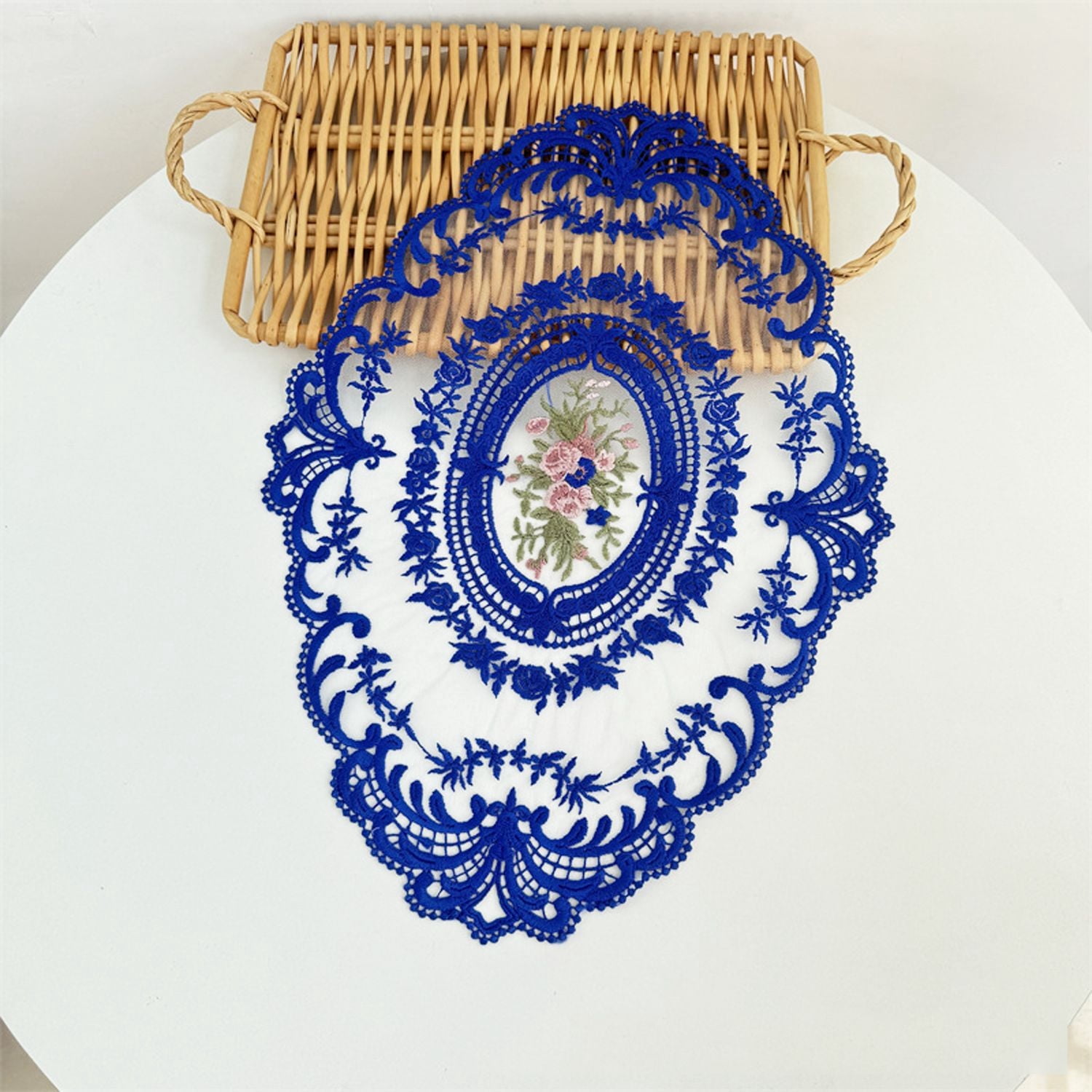 2Pack Retro Lace Placemats, French Crochet Doilies, Handmade ...