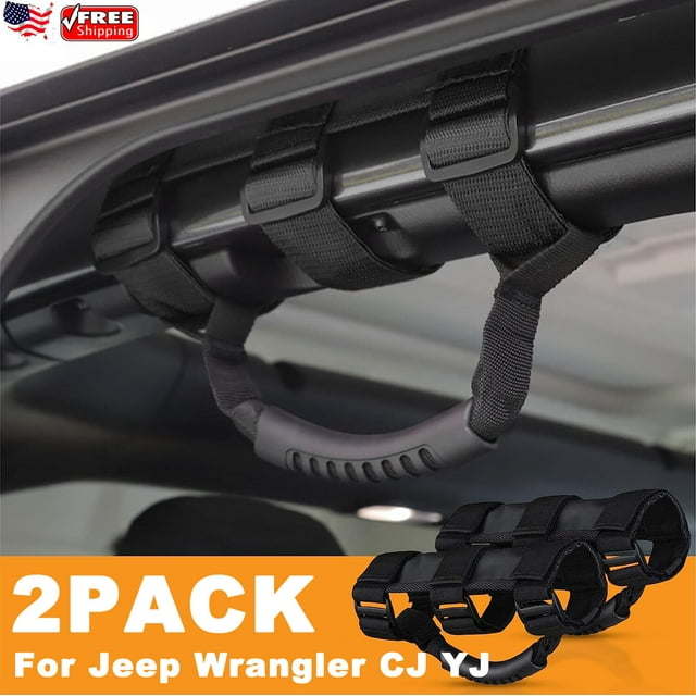 2Pack Roll Bar Grab Handles Grip Handle For Jeep Wrangler CJ YJ TJ JK ...