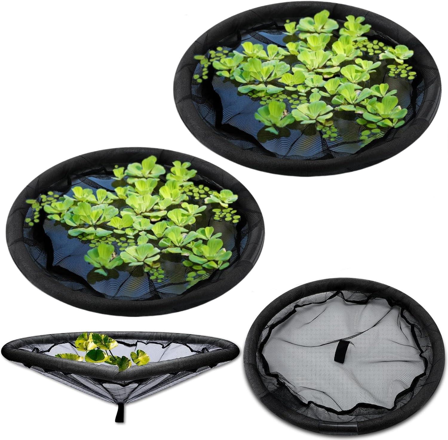 2Pack Round Floating Flora Fish Barrier Floating Island Plant Protector ...