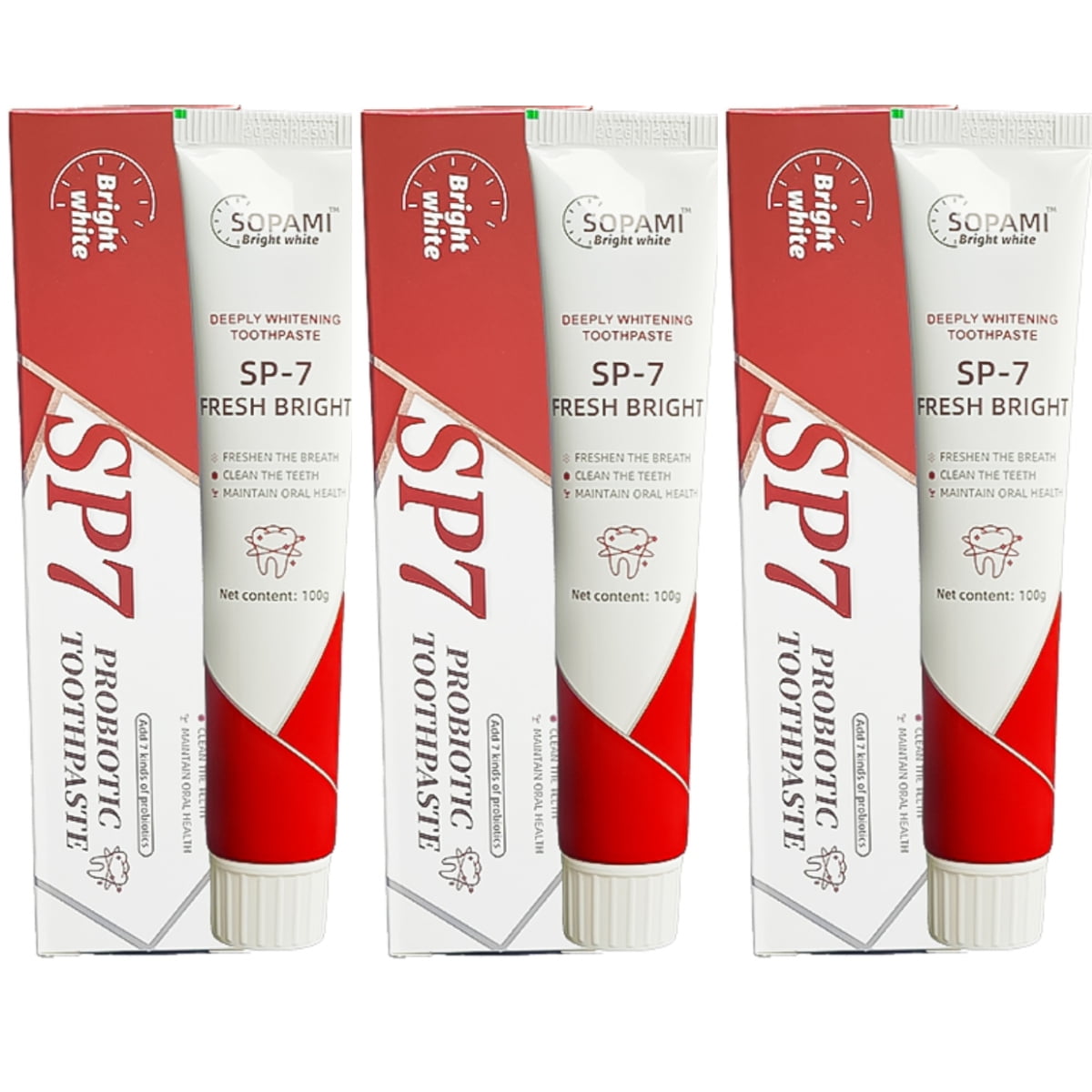 3Pack SP-7 Toothpaste, Sp-7 Probiotics Whitening Toothpaste, Ultra ...