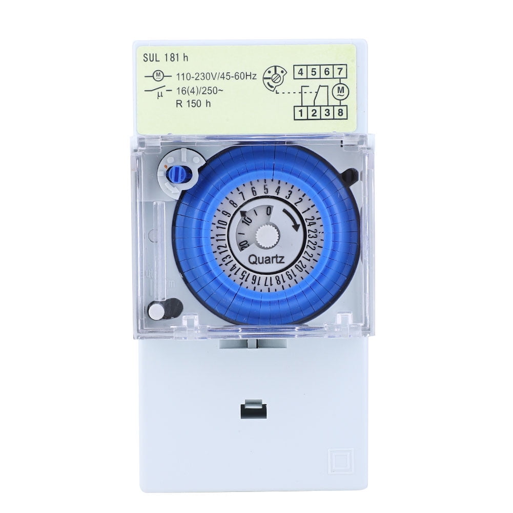 (2Pack) SUL181h Mechanical Timer 24 Hours Quartz Motor Timer Switch ...