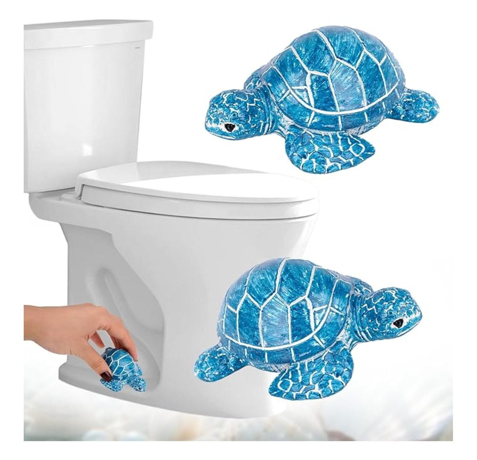 Sea Turtle Toilet Bolt Covers