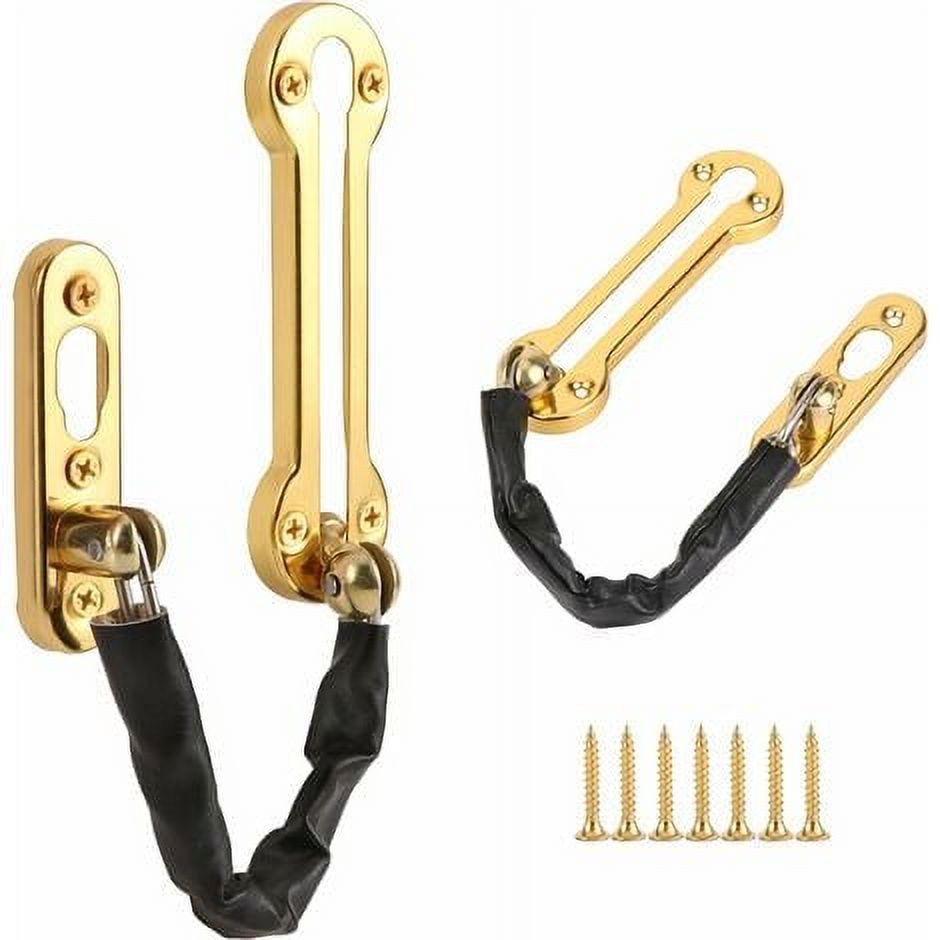 2Pack Security Door Chain Anti-Theft Door Lock Stainless Steel Door ...