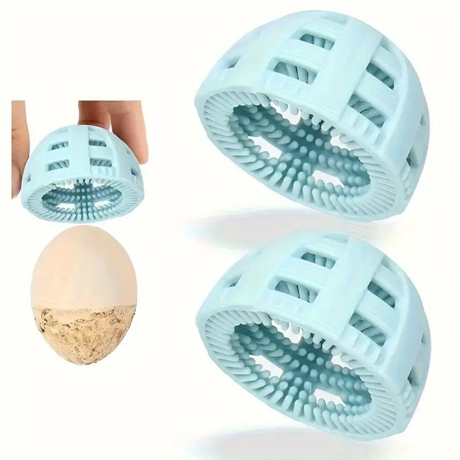 2Pack Silicone Chicken Egg Washing Scrubber Brush Cleaner Egg Washers ...