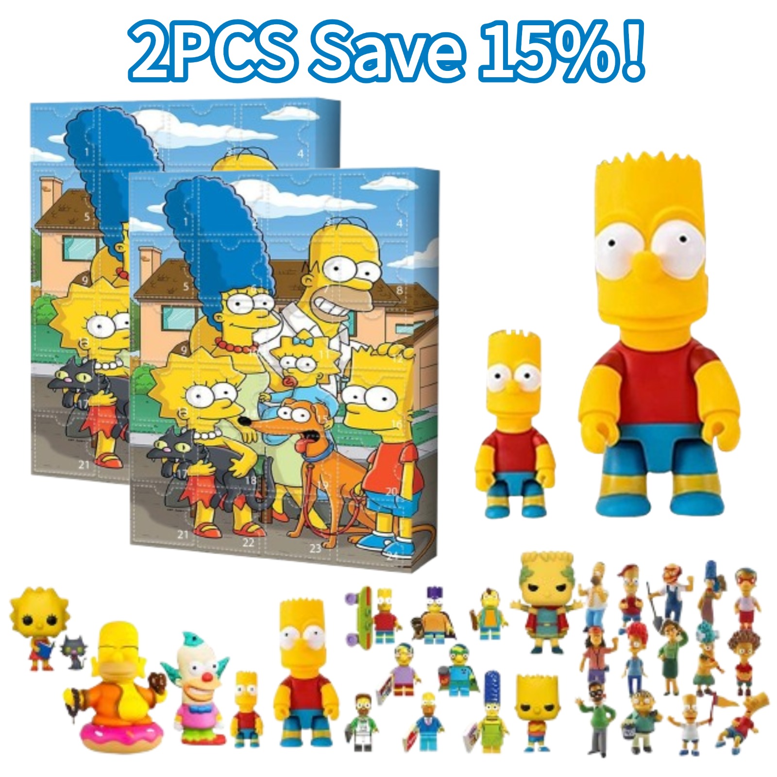 2Pack The Simpsons Christmas Advent Calendar 2026 The Simpsons 2026 ...