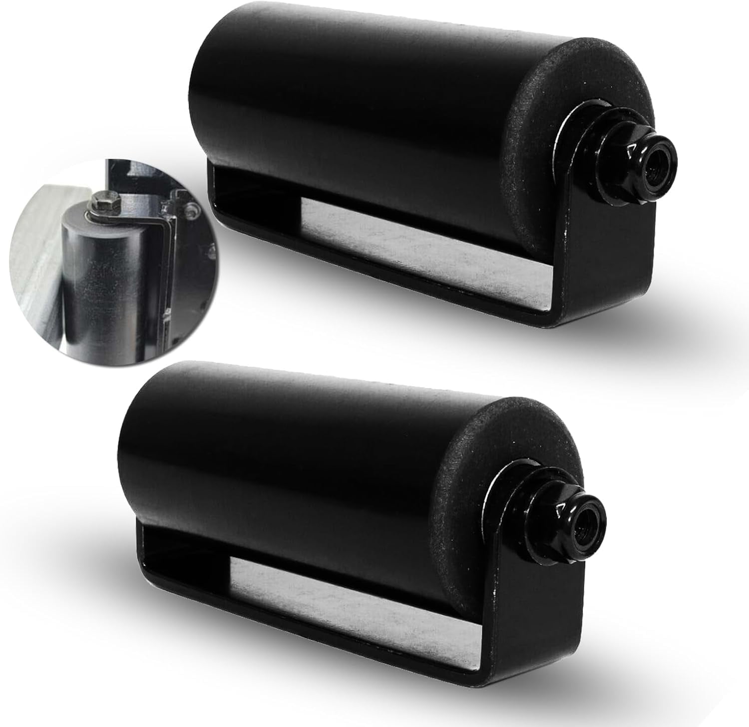 The 2Pack Slide Gate Guide Roller with C Post Welded Bracket, Hard ...