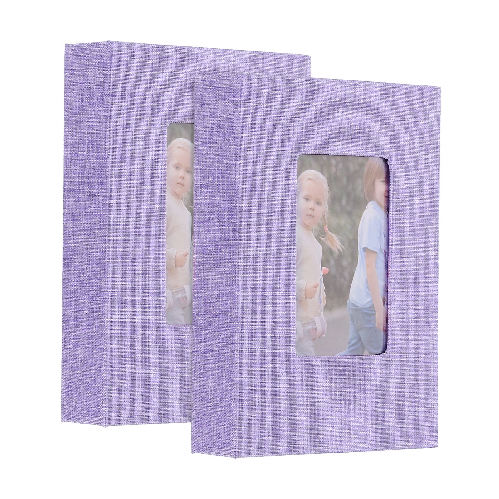 2Pack Small Photo Album, 4x6 Linen Cover Picture Book Hold 52 Photos ...