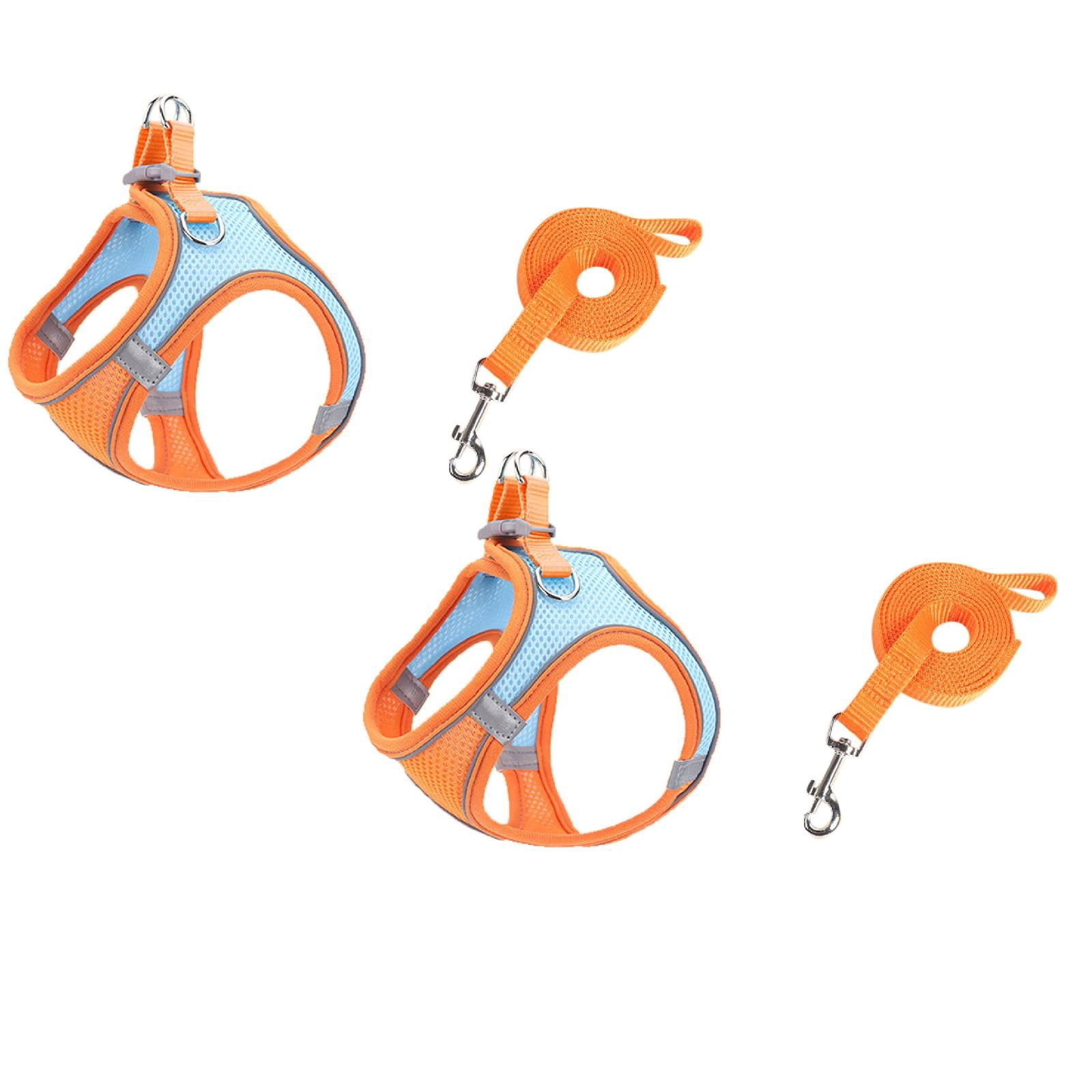 2Pack Soft Small Dog Harness And Leash Set Step In Air Mesh Puppy ...