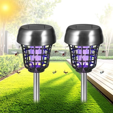 Pic Solar Insect Killer Torch with LED Flame Effect, Black Torch ...