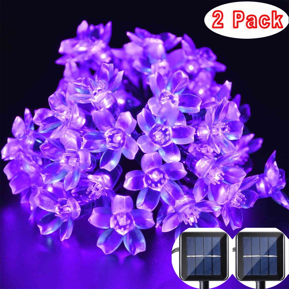 2Pack Solar Christmas Lights Led Solar Lights,22.96ft 50 LED Solar ...