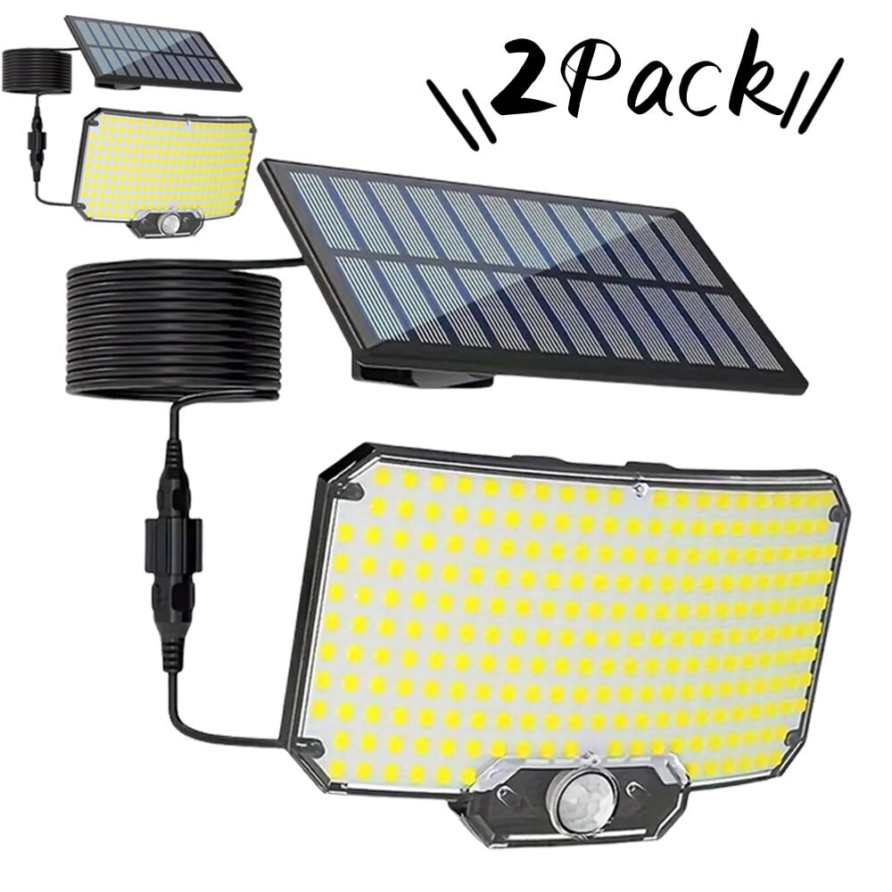 2Pack Solar Lights Outdoor, 234 LED Solar Motion Sensor Outdoor Lights ...