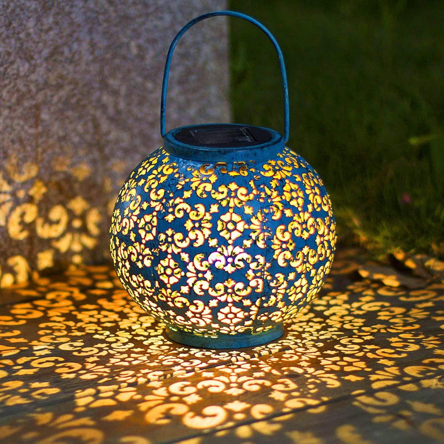 Solar Outdoor Lanterns Waterproof, Garden Gifts for Mom, Rose Solar ...