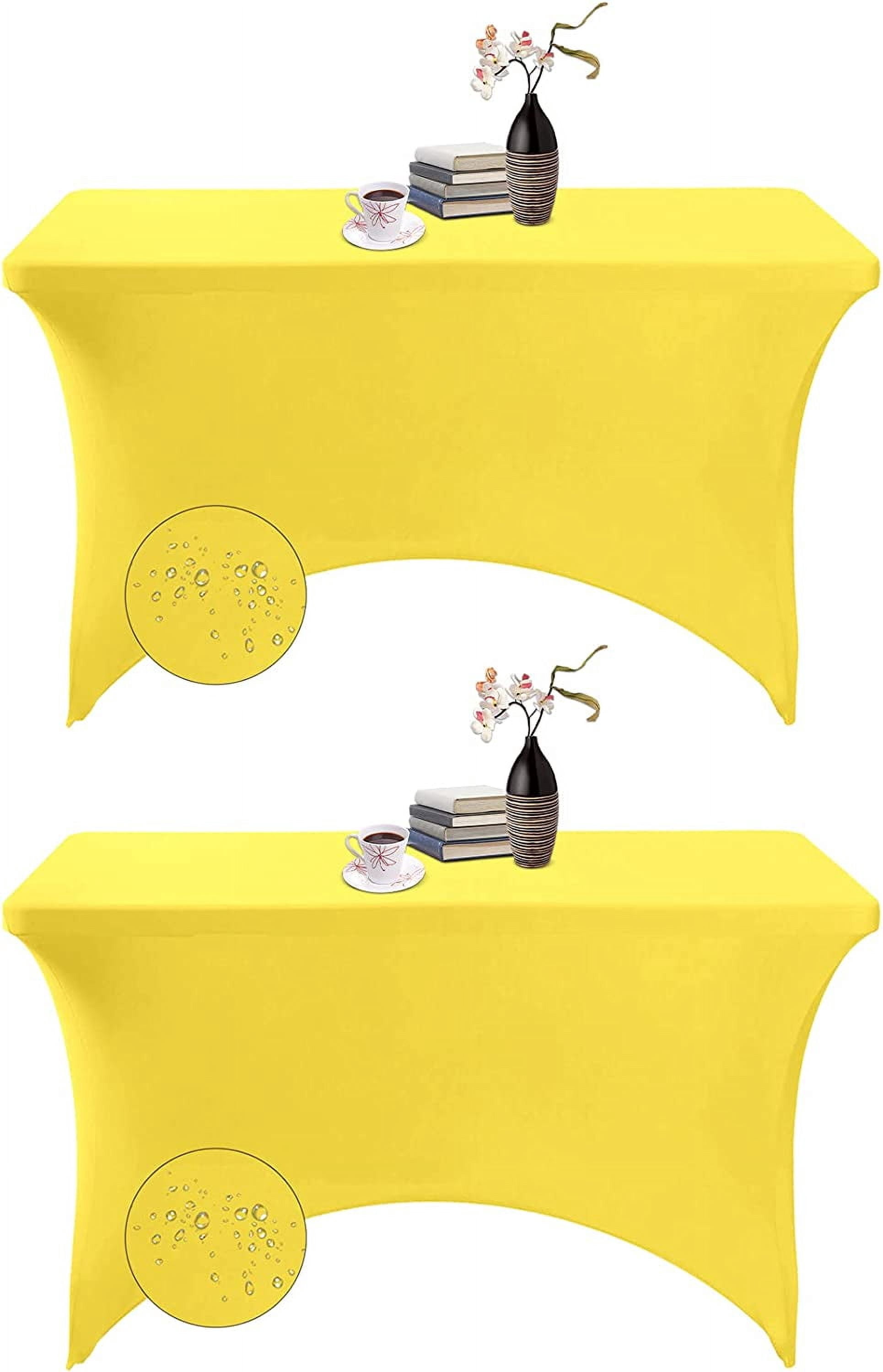 2Pack Spandex Waterproof Table Covers 4ftSpandex 4ft Waterproof Table ...