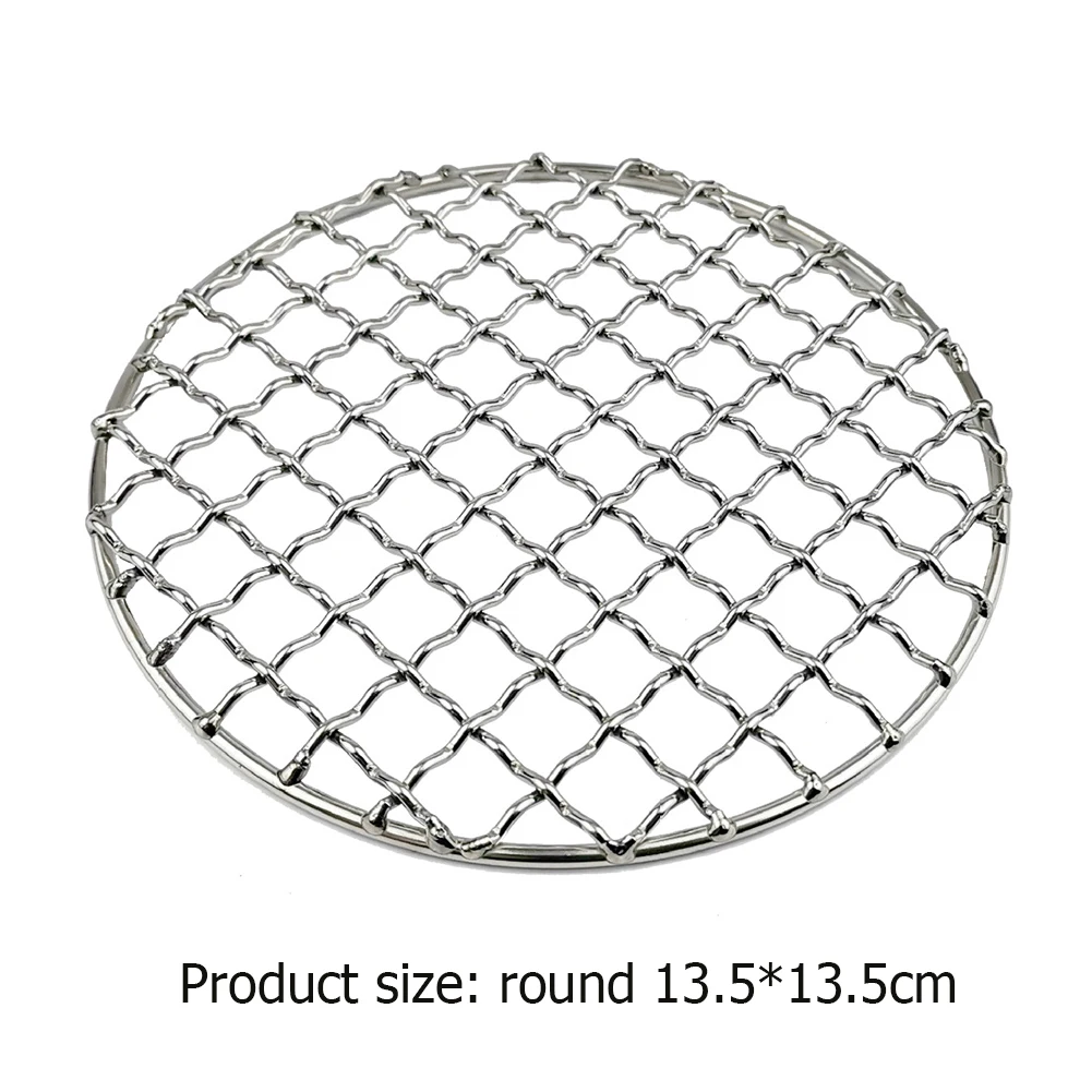 2Pack Stainless Steel Camping Grill Grate Mesh Pads Grilling Net Fire ...