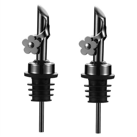 2Pack Stainless Steel Oil Pour Spouts, Replacement Bottle Pourers Spout ...