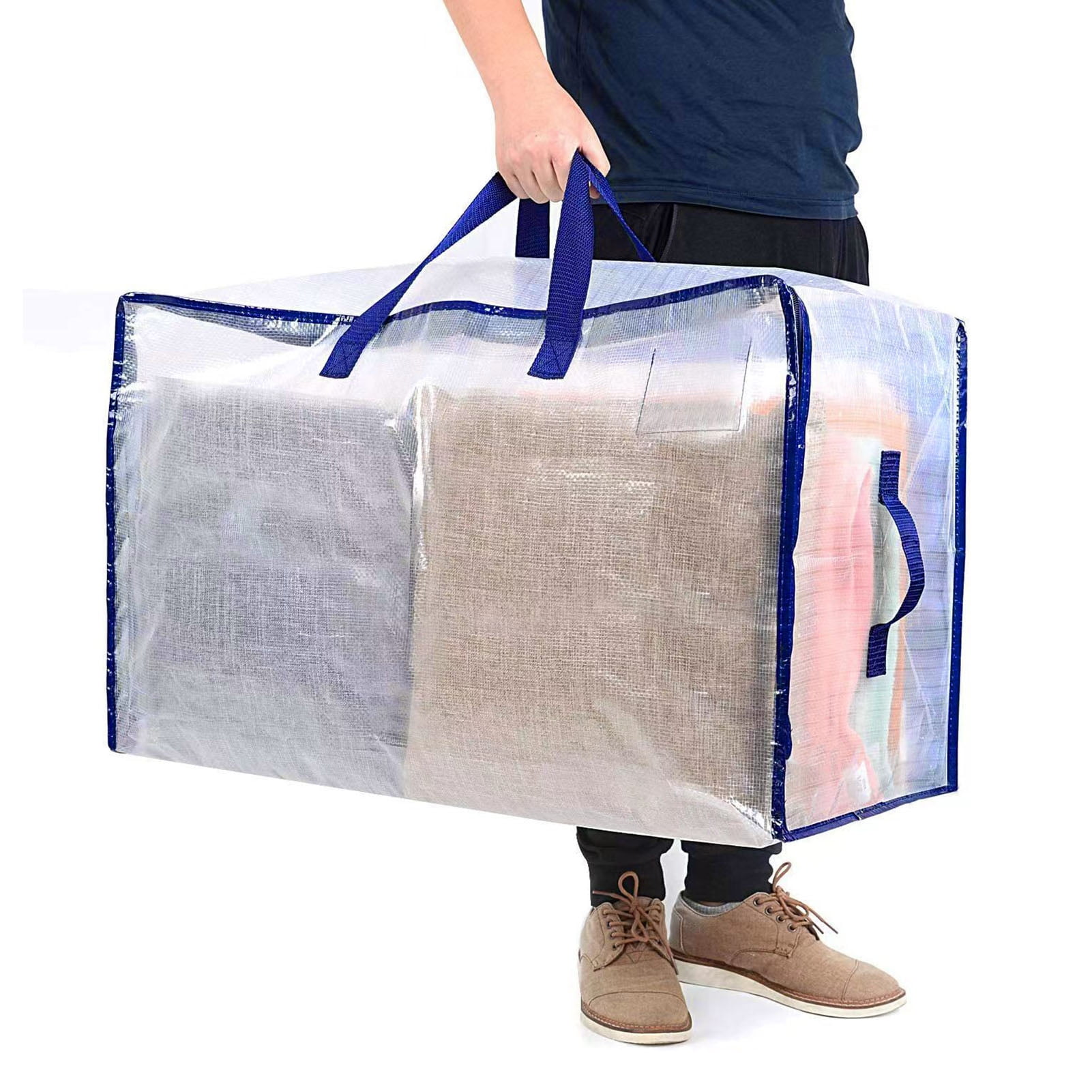 2Pack Storage Bag,Moving Bags with Two-way Zipper Reinforced Handle ...