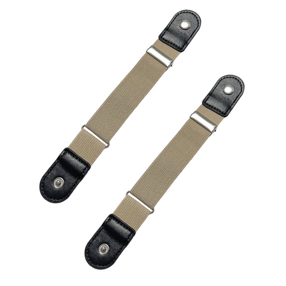 2Pack Stretchable Waist Belts Not Punches Needed Comfortable Adjustable ...
