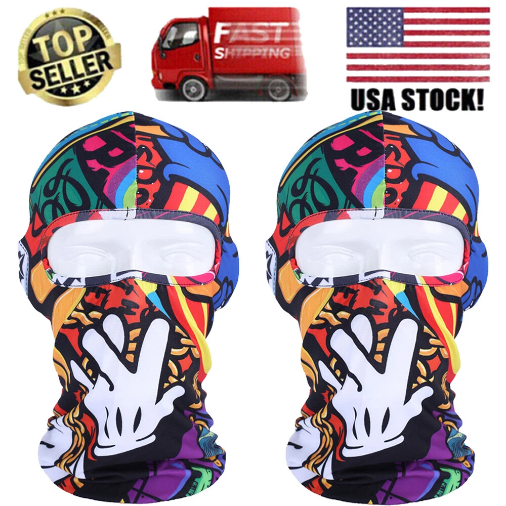 2Pack Tactical Cycling Balaclava Uv Protection Sun Ski Face Mask For ...