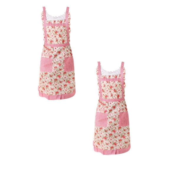 2Pack Thickened Double Layer Fouling Korean Version Foreign Trade Apron ...