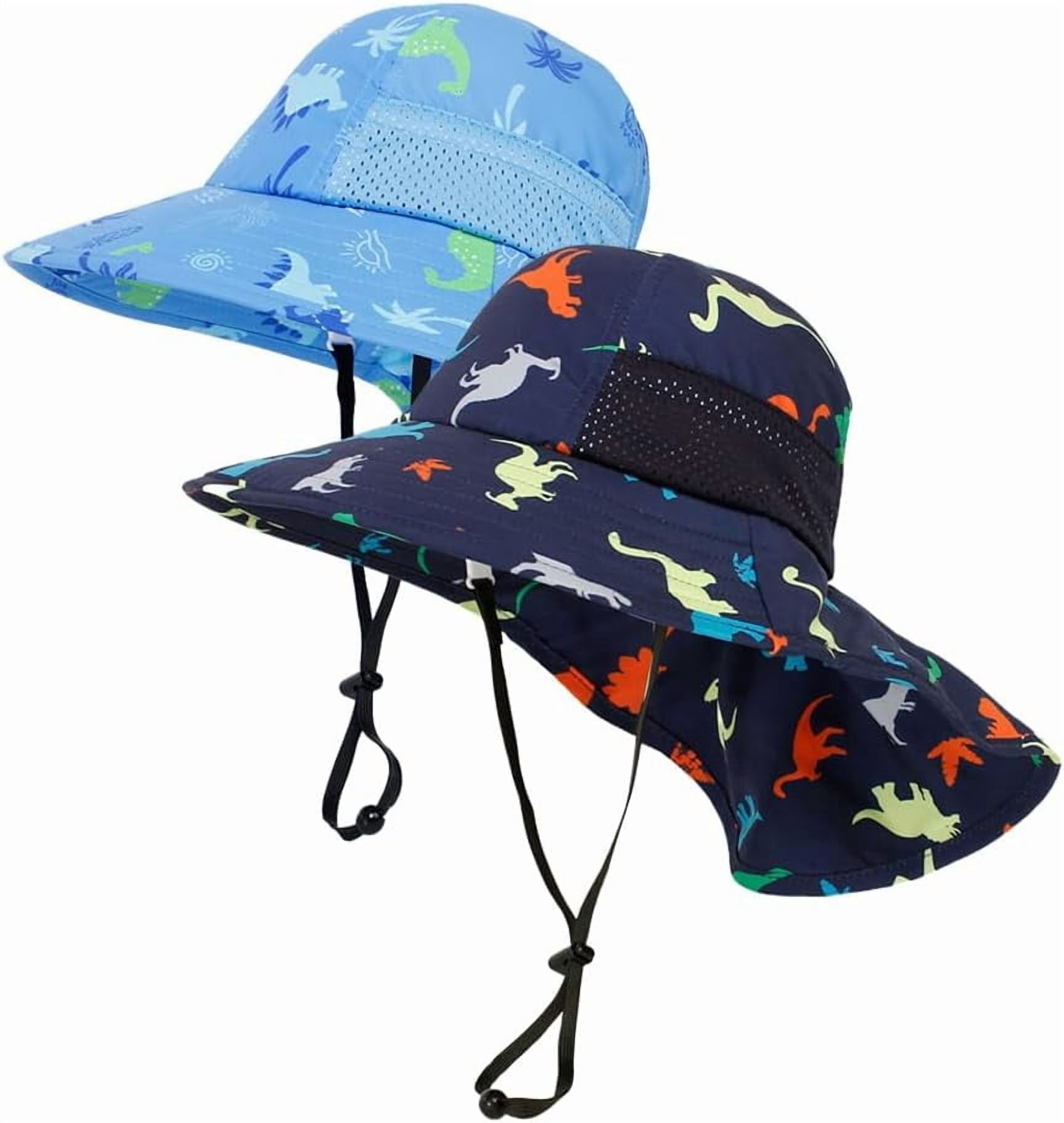 2Pack Toddler Sun Hat Baby Beach Hat Summer UPF 50+ Protection Caps for ...