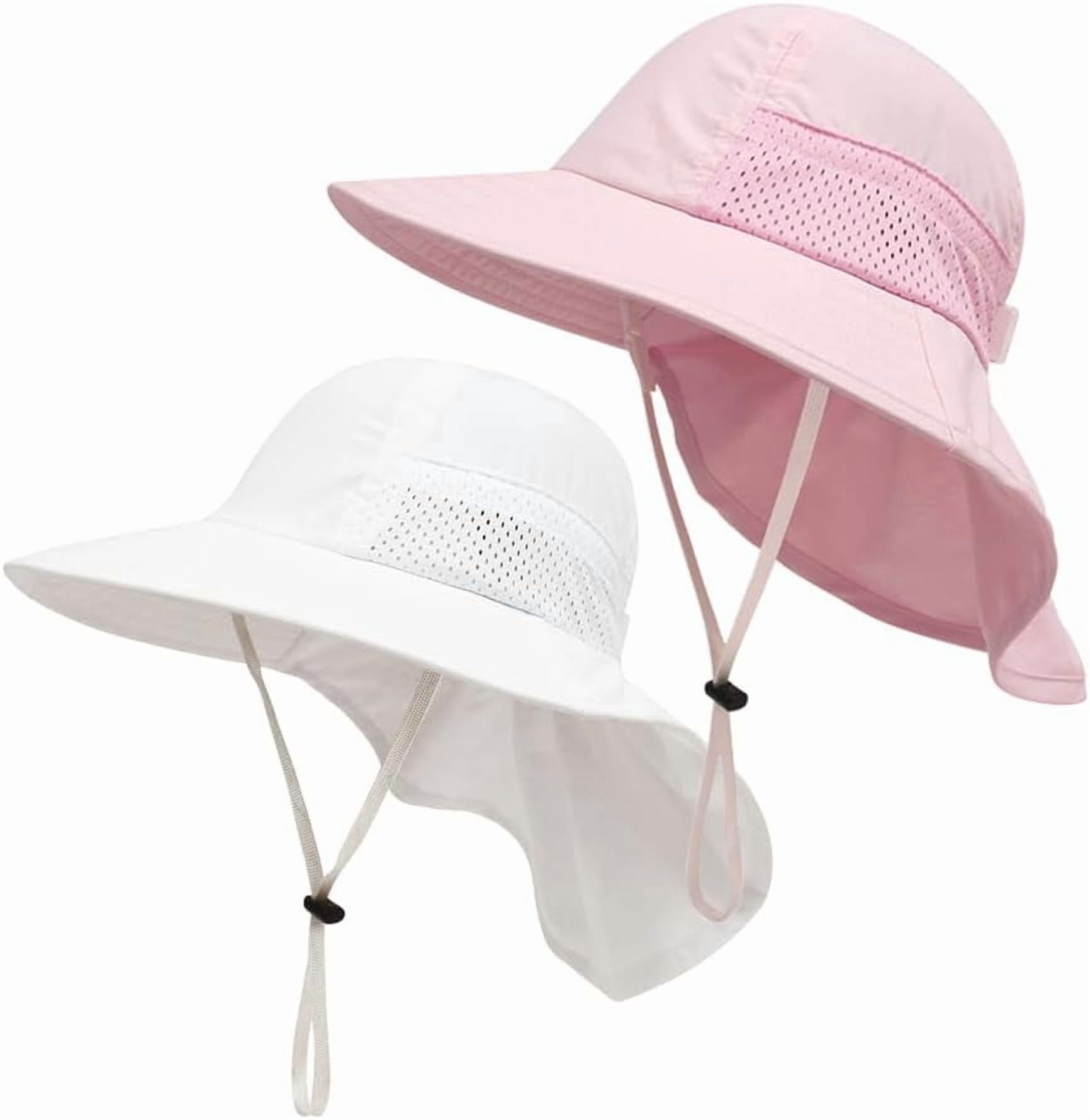 2Pack Toddler Sun Hat Baby Beach Hat Summer UPF 50+ Protection Caps for ...