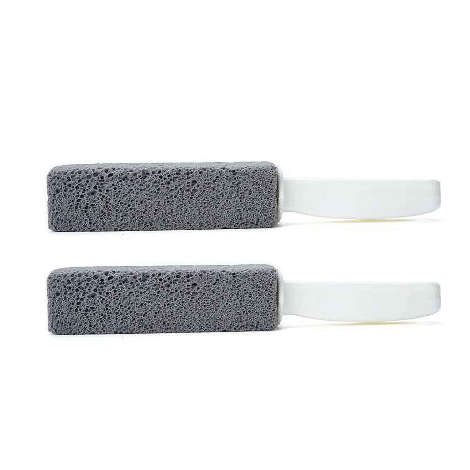 2Pack Toilet Bowl Ring Remover, Grey Pumice Stone with Handle, Removes ...